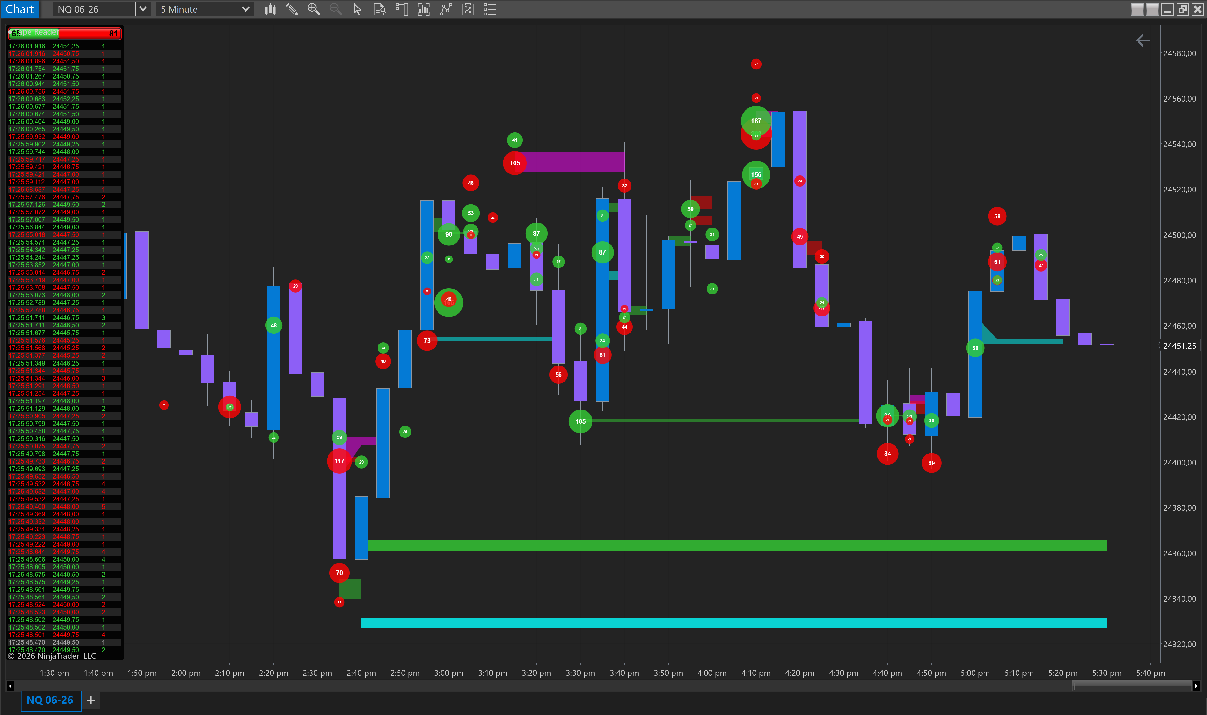 FlowMatriX, Pro Order Flow tools for NinjaTrader 8